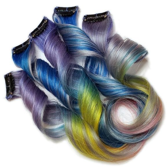 Jessie Marie Studio | Hair | Pastelunicorn Rainbow Remy 0 Human Hair ...